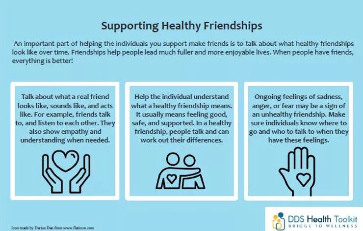 Friendships and Relationships : CA Department of Developmental Services